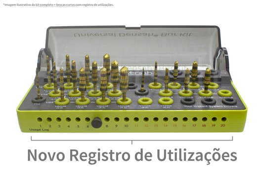 Kit Versah de Fresas Densah para Osseodensificação - Básico VT - Welfare